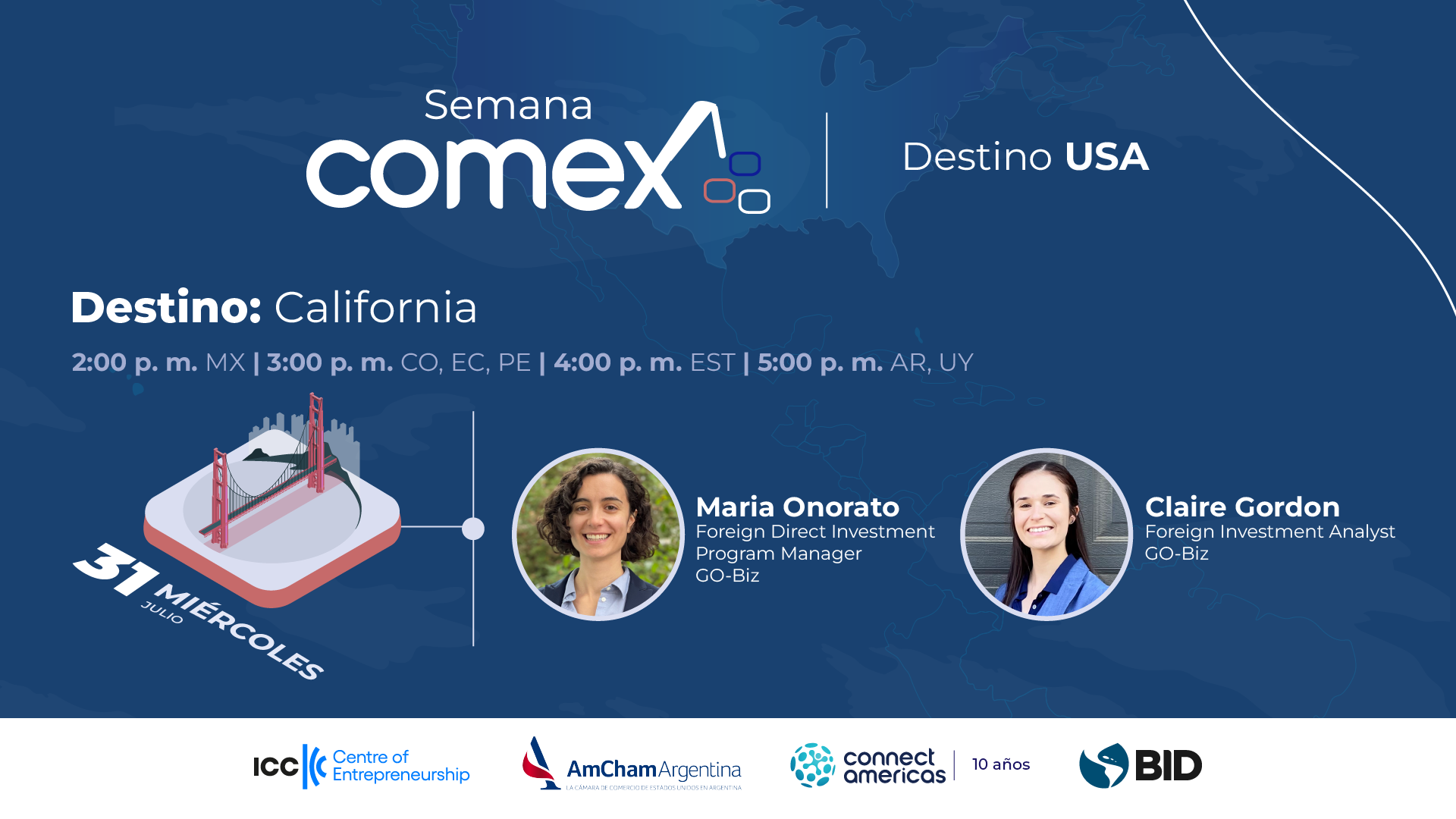 Día 3: Destino California | ConnectAmericas